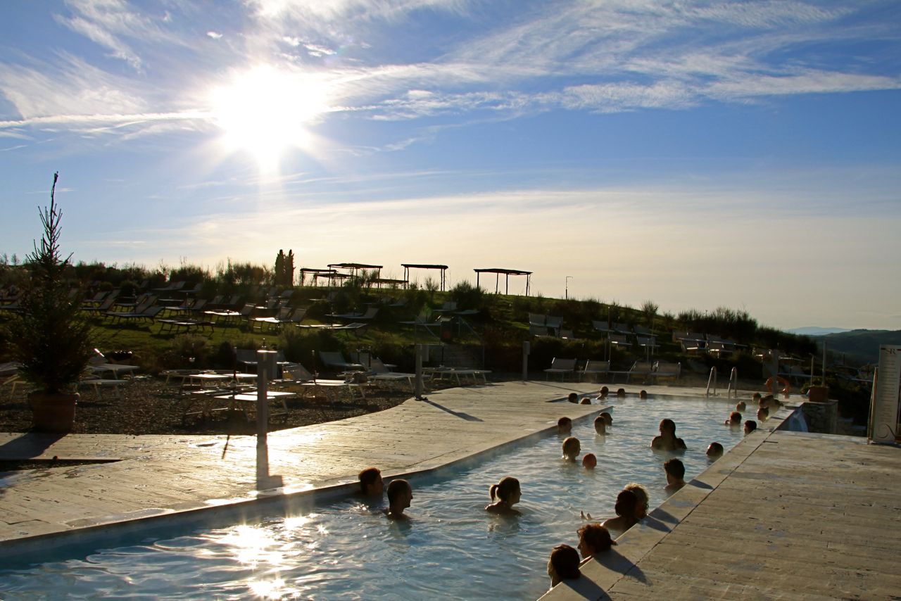 vivere a pierino: bagno termale a Rapolano