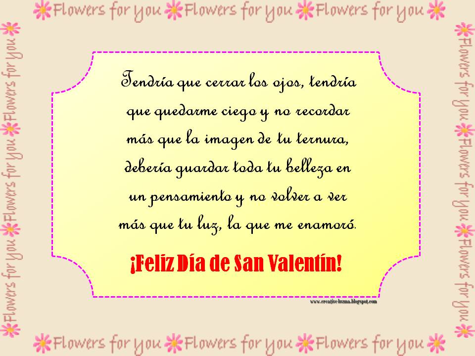 TARJETAS DE AMISTAD: Frases de san valentín