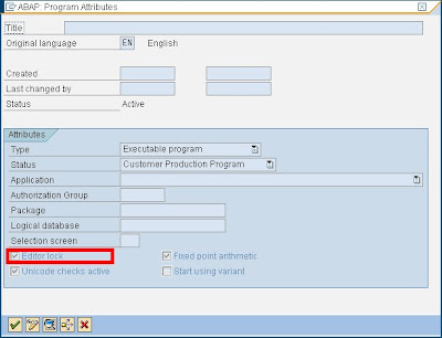 SAP ISU ABAP: Editor Lock