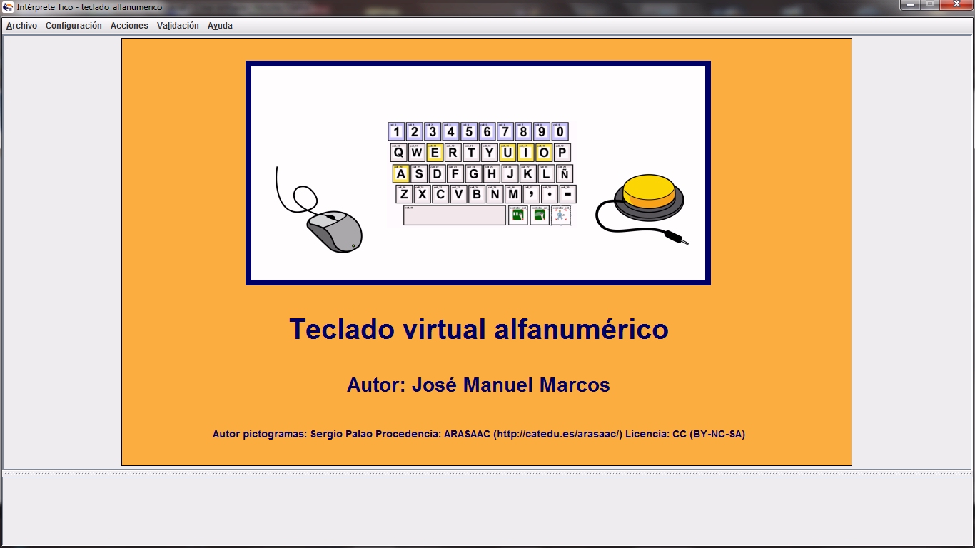 Informática para Educación Especial: Teclado virtual con el Proyecto TICO.