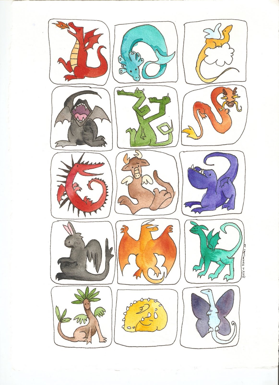 The Kosmicki Family: Mini dragons