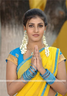 Women Hairstyle: Telugu Actress Kousha in saree phot album