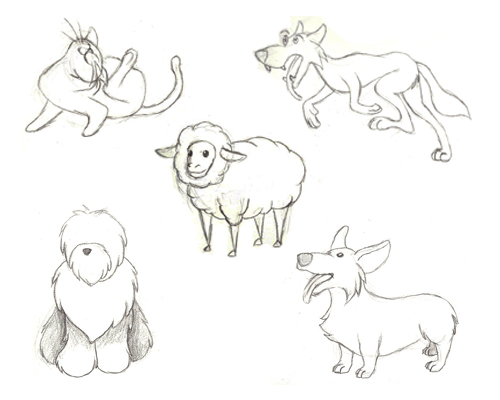 cute little owl: Some animal character designs