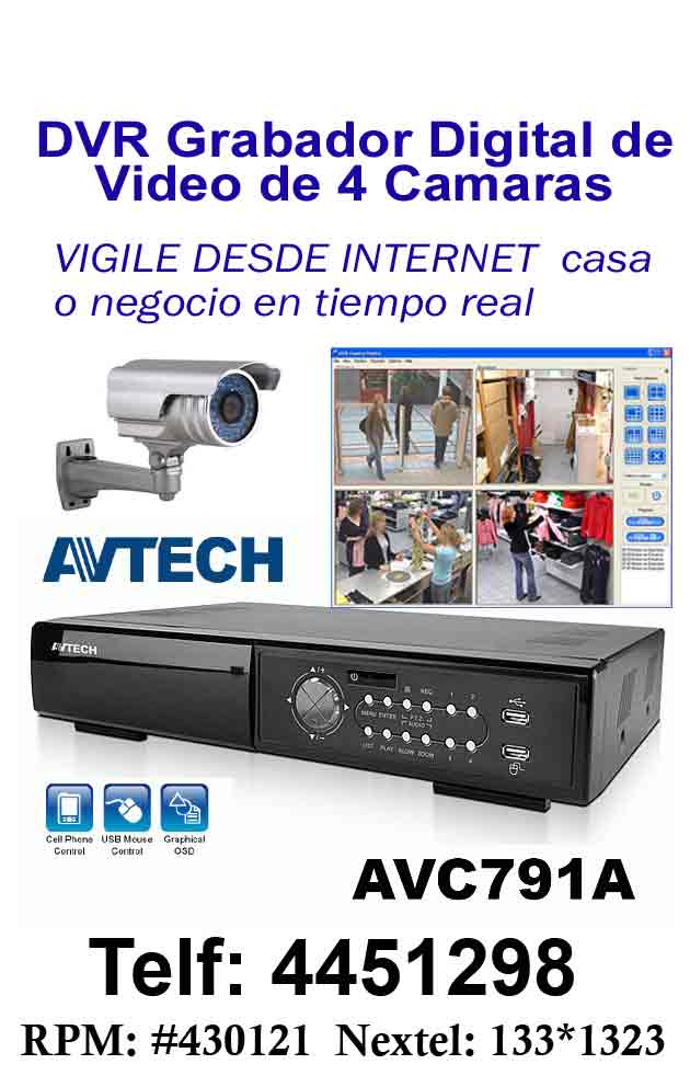 Comaxnet: DVR 4CH AVTECH AVC791