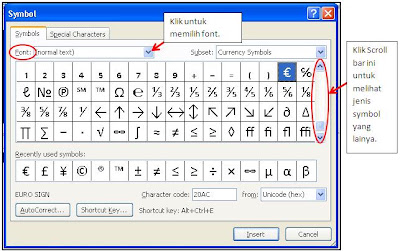 Menyisipkan Symbol di Microsoft Word 2003. - Unlimited Computer