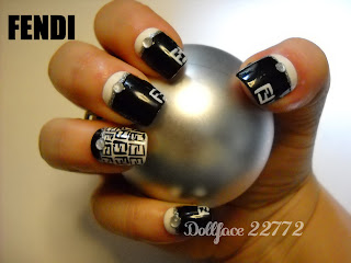 A Day In The Life Of Dollface....: FENDI inspired nails