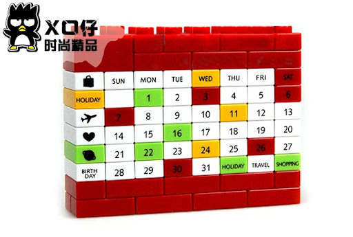 DIY Puzzle Block Desk Calendar (Lego-style) ~ ChaPlang.com Blog