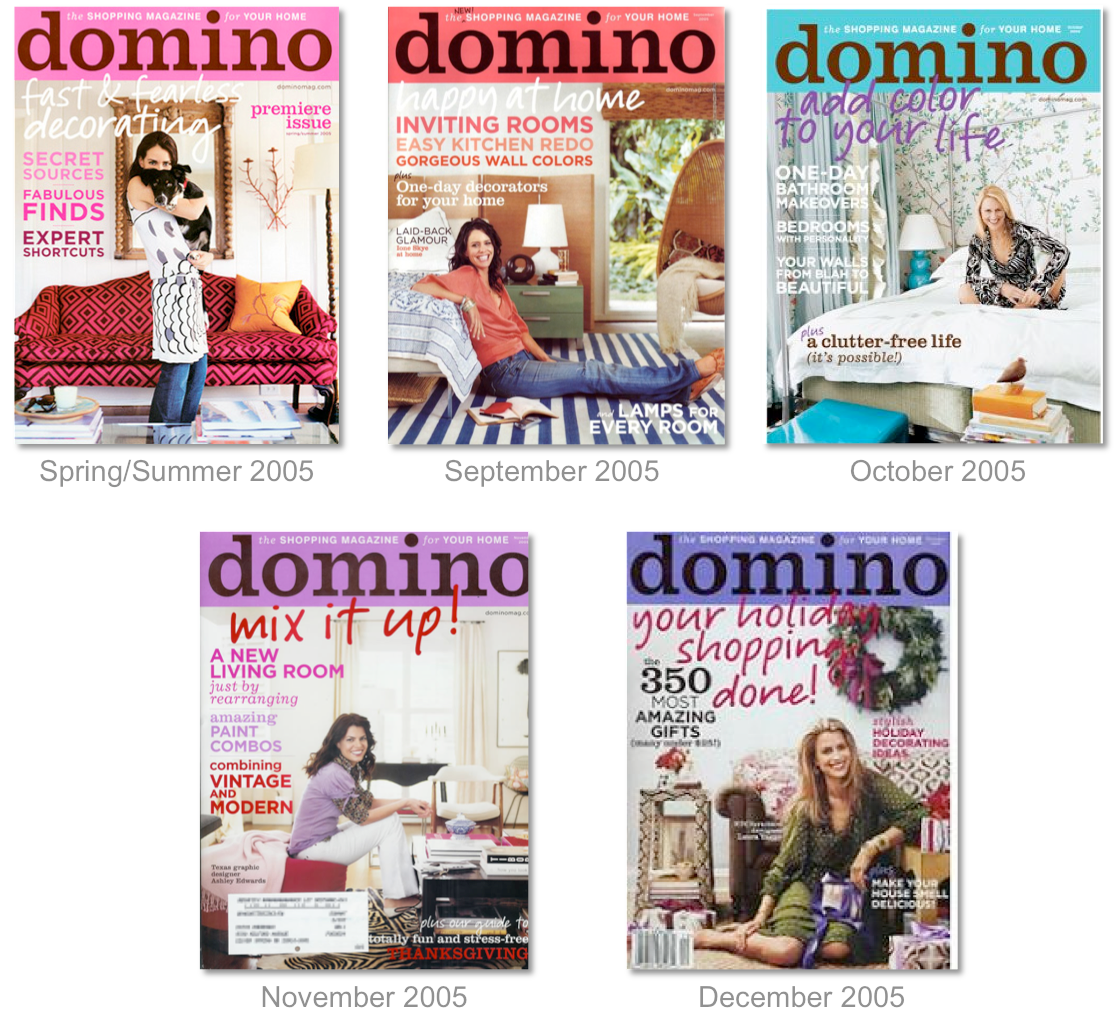 decor crush |:.: Domino Magazine 2005 Covers Round Up