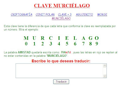 Mundoscout: Traductor a Clave Murciélago