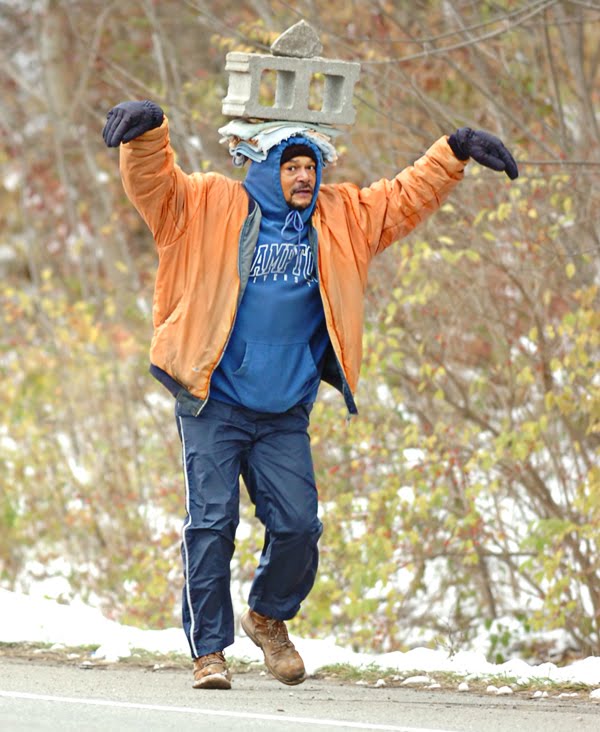 the IMAGESMITH®: Route 25 cinderblock man