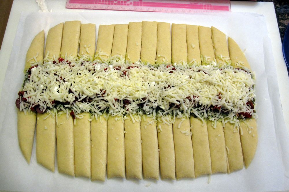 Happy Go Marni: White, Red, and Green Italian Braid Featuring a Pesto ...