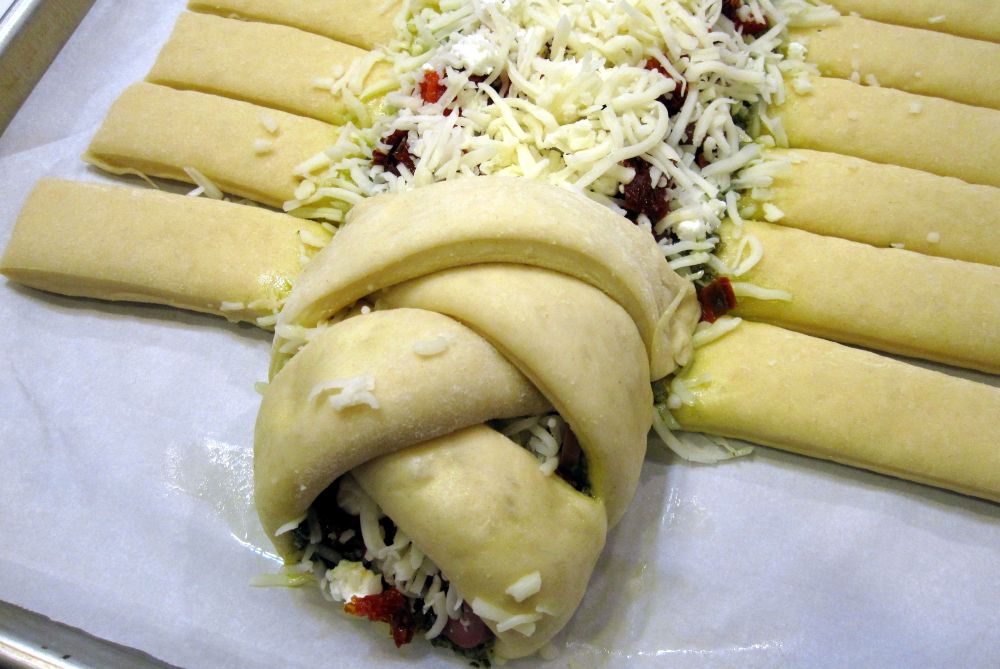 Happy Go Marni: White, Red, and Green Italian Braid Featuring a Pesto ...