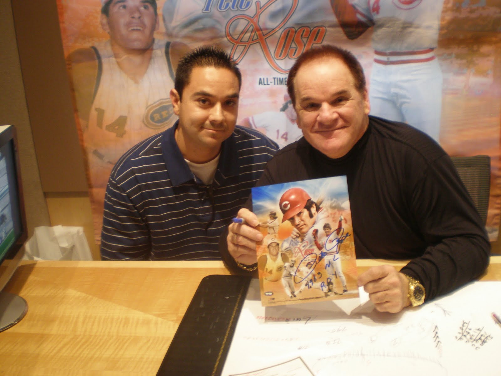 My Autograph Signings: Pete Rose Autograph Signing