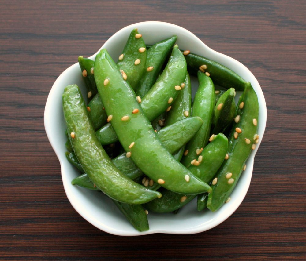Sugar Snap Peas with Sesame - Apple A Day