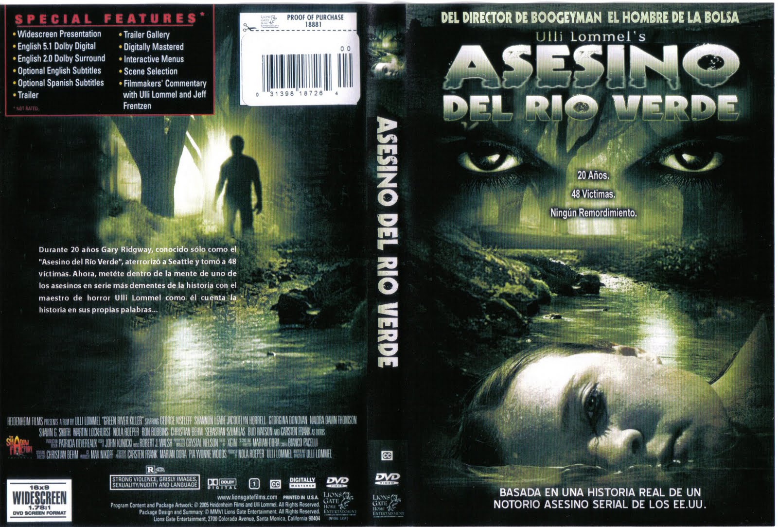 ELCINEENSUSMANOS: ASESINO DEL RIO VERDE (THRILLER)