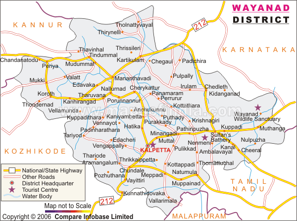 WAYANAD: Wayanad Map