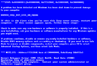 Macam - Macam Blue Screen ~ Zona Sambutan