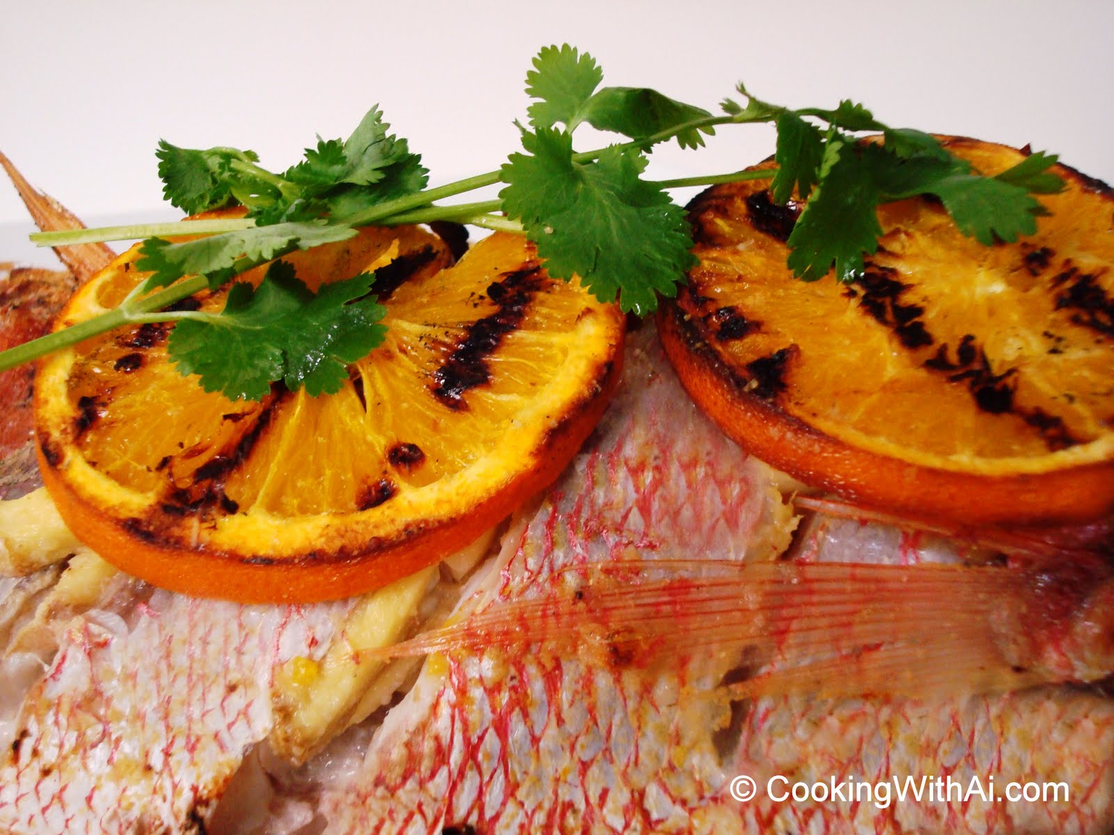 Cooking with Ai: Grilled Orange Ginger Snapper