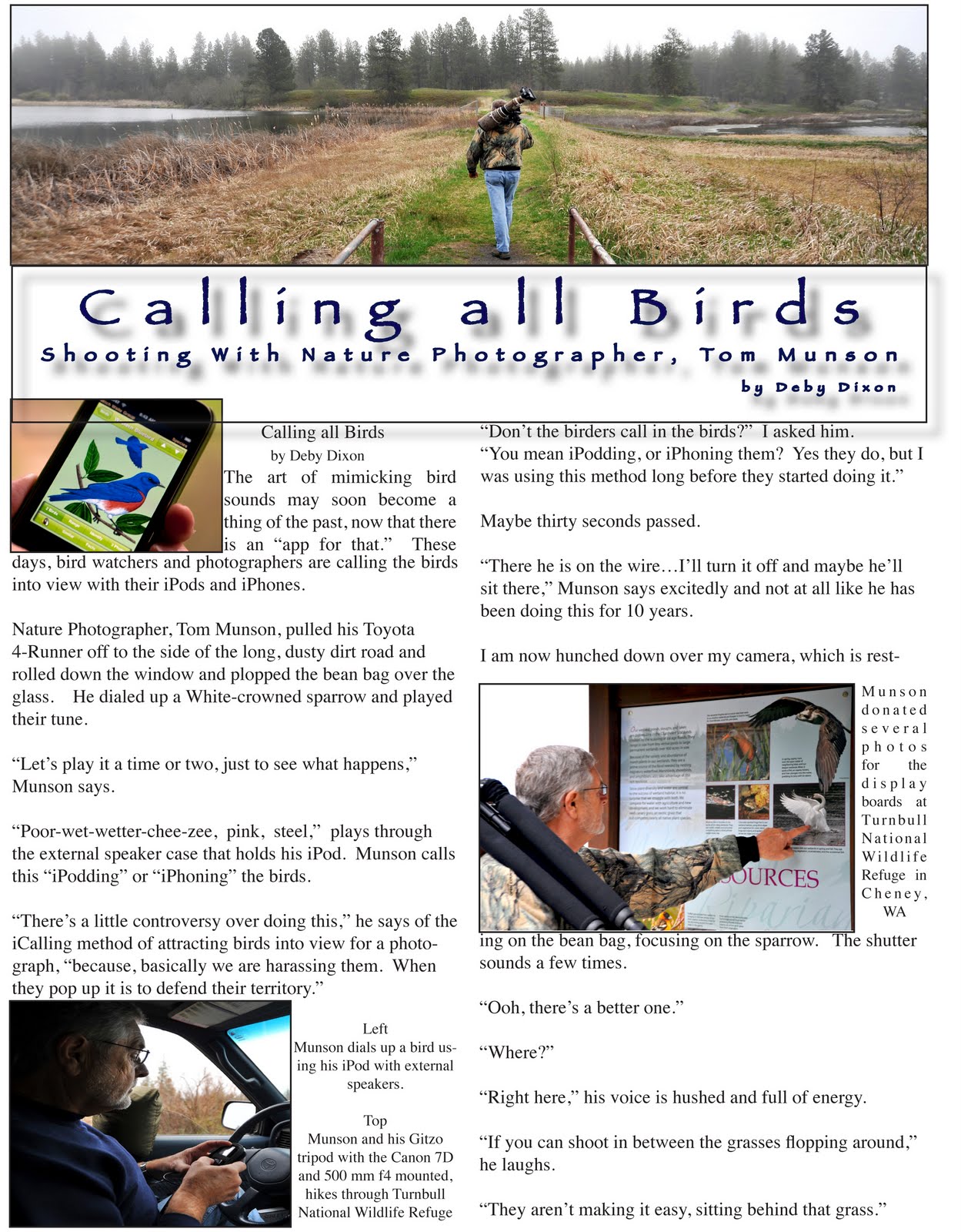 Following the Birds: Calling all Birds with an iPhone