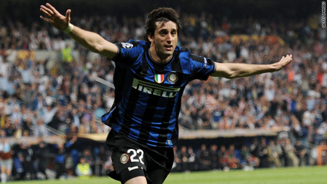 BUSTLIES: Milito double as Inter Milan crowned champions of Europe