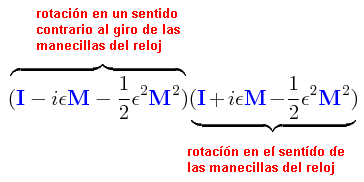 La Mecánica Cuántica: La matriz generadora de rotación