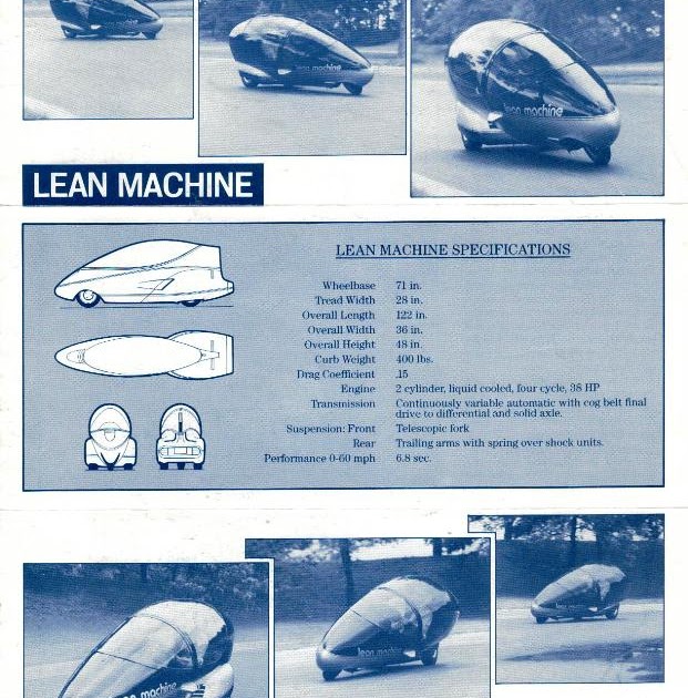 Main Street Gazette: The Lean Machine