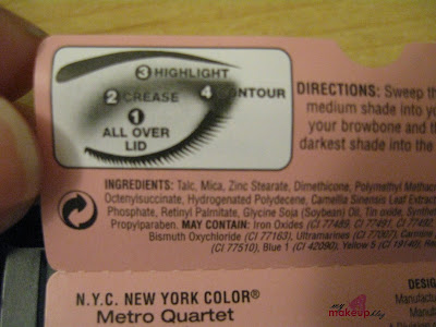 My Makeup Blog: makeup, skin care and beyond: I Heart NYC Metro Quartet ...