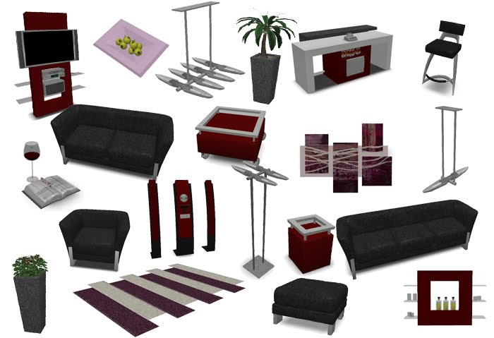 Helen-sims: TS3 Living room 2