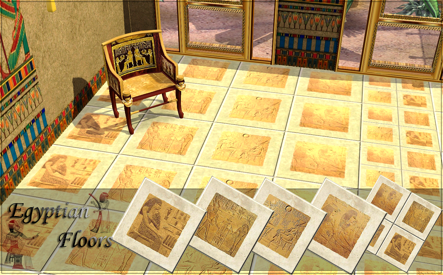 Helen Sims Ts3 Набор Egyptian Room