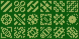 Pasang Emas: Random patterns