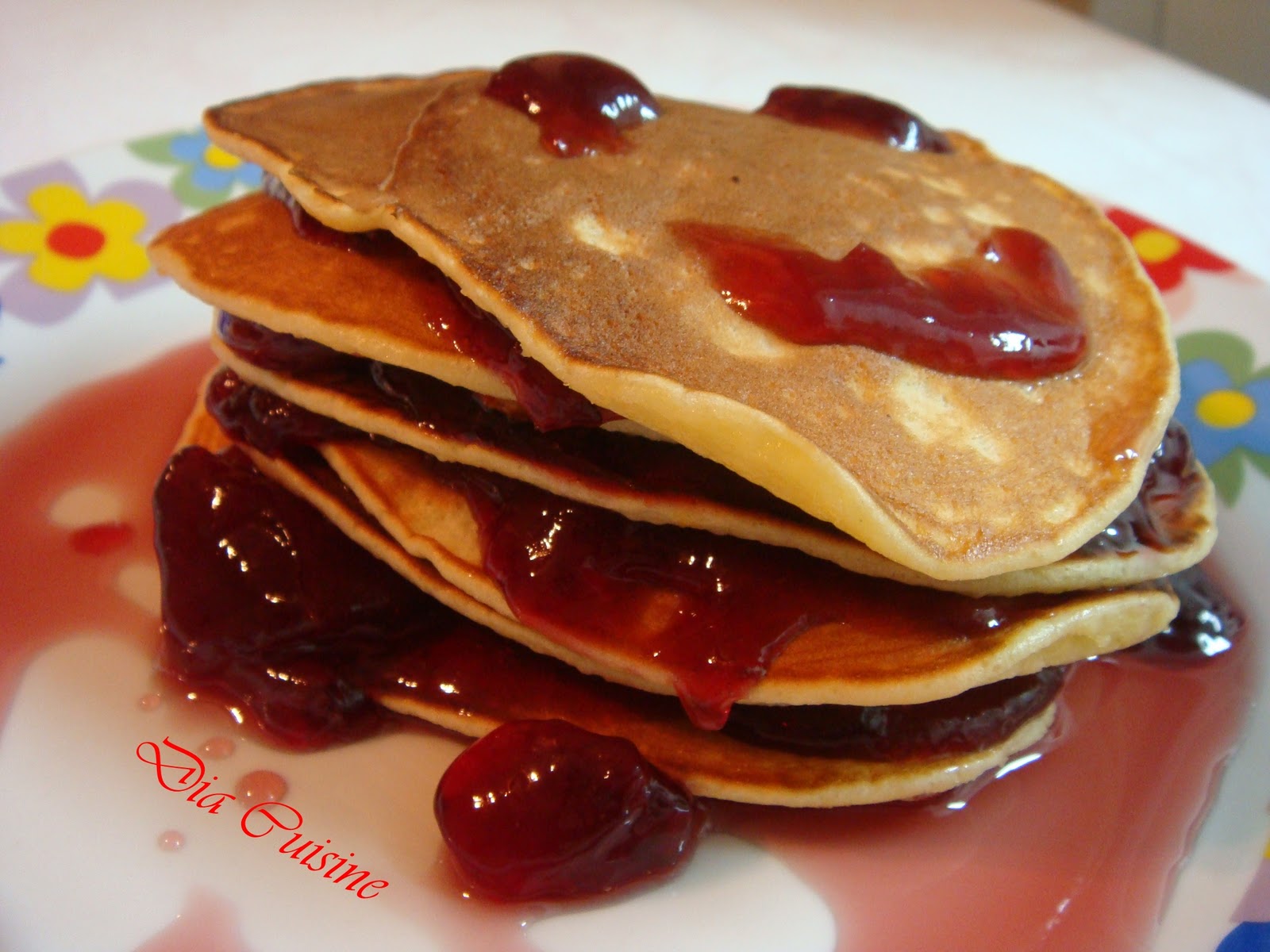 dia.cuisine: mini-clatite cu branza philadelphia si gem de cirese