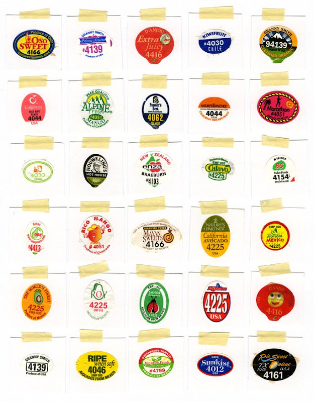 Black*Eiffel: Produce Stickers by guest: Brooke Reynolds