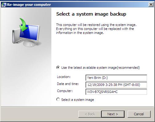 Windows 7 Backup & System Restore Point | NESLİHAN TÜRKERİ