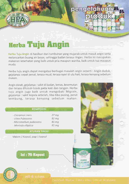 Herba Penawar Alwahida: HERBA TUJU ANGIN: Obat Herbal Alami untuk ...
