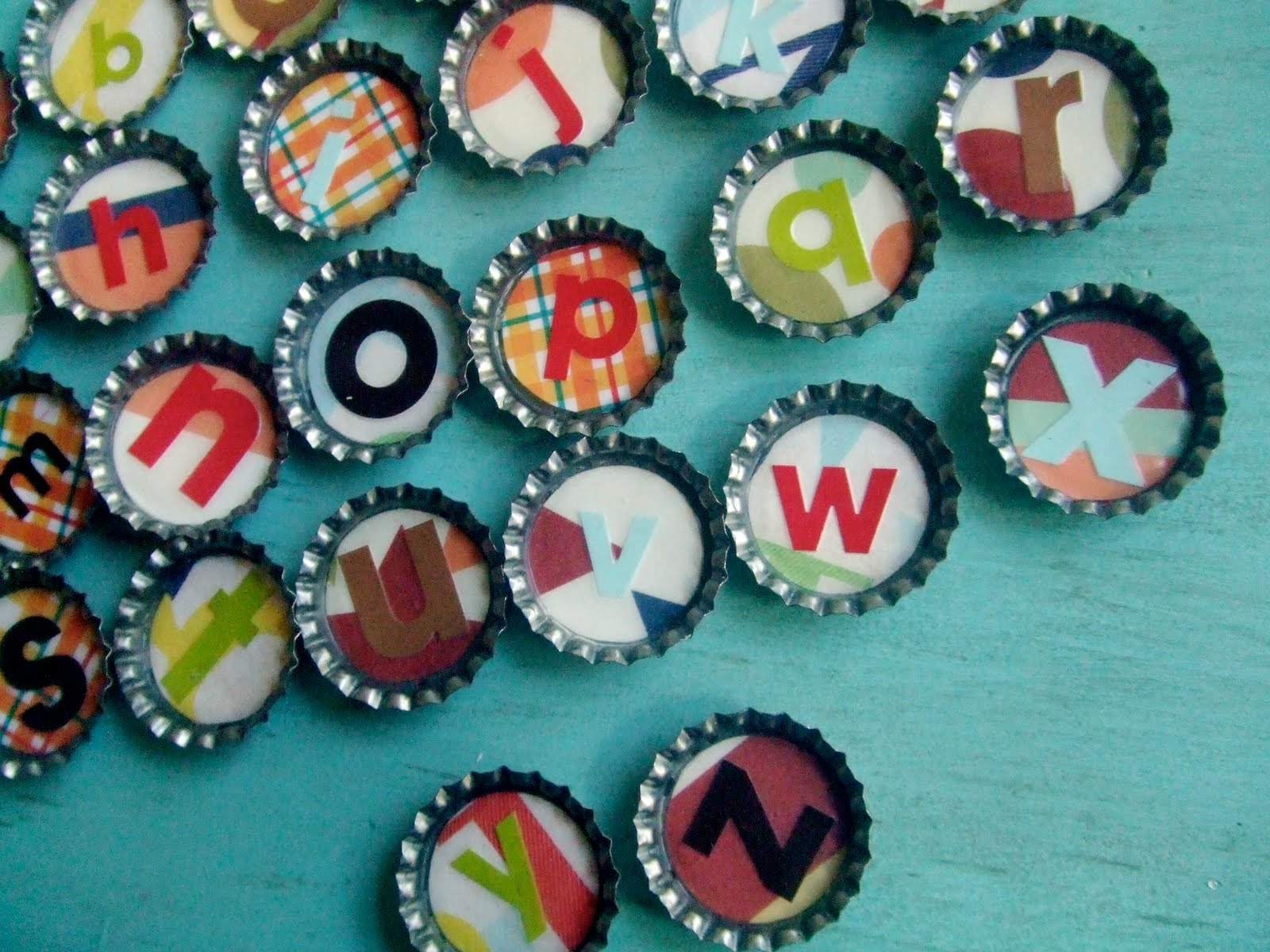 LaLa Petites: Magnetic Alphabet Bottle Cap Sets