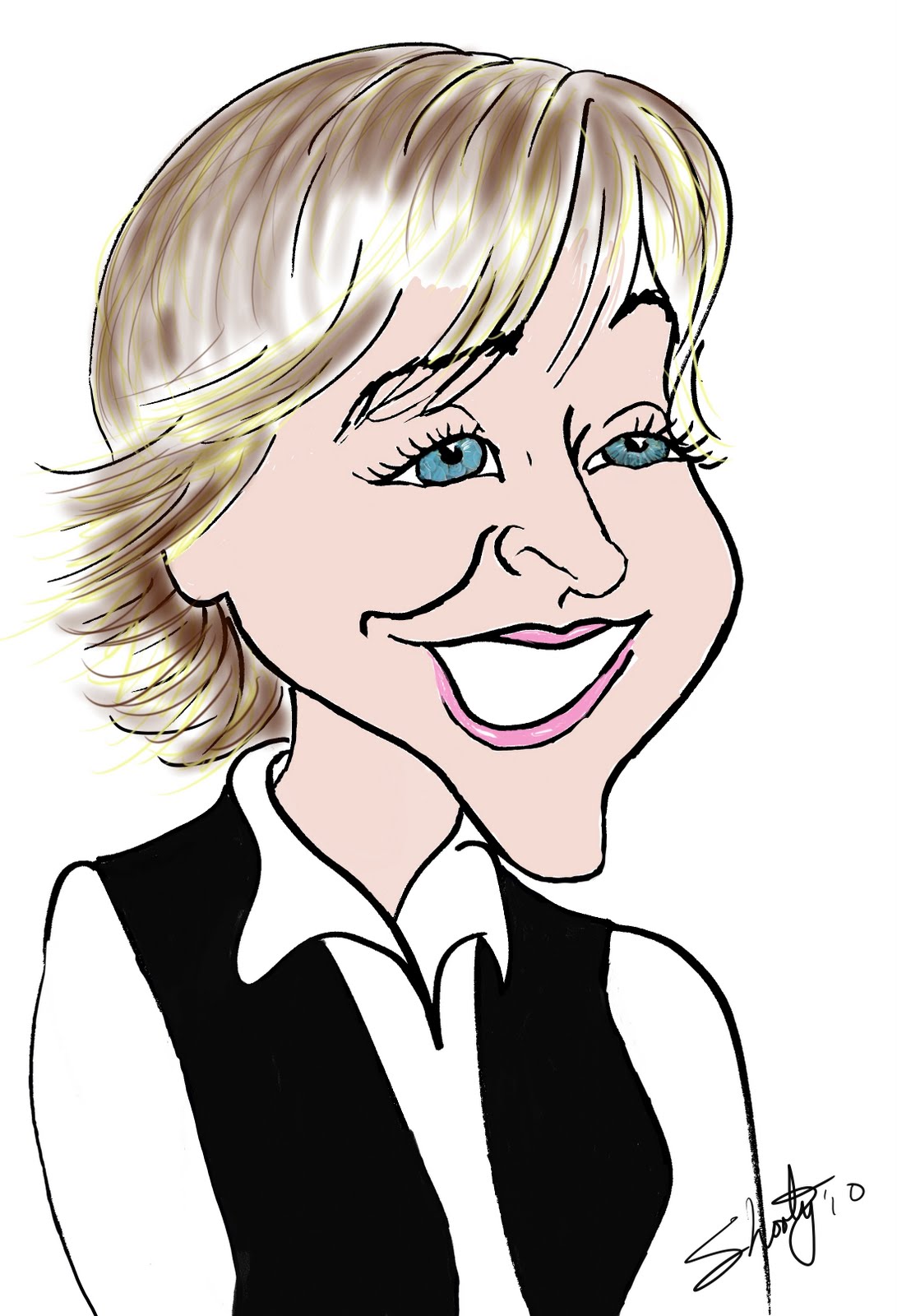 Shortyspix: Ellen Degeneres Caricature