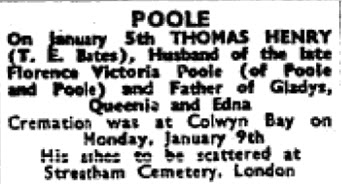 Descendants of Richard Edward Poole (1829-1912): Conclusion