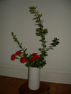 Orchids and Ikebana: Upright Style Nageire Variation No.1