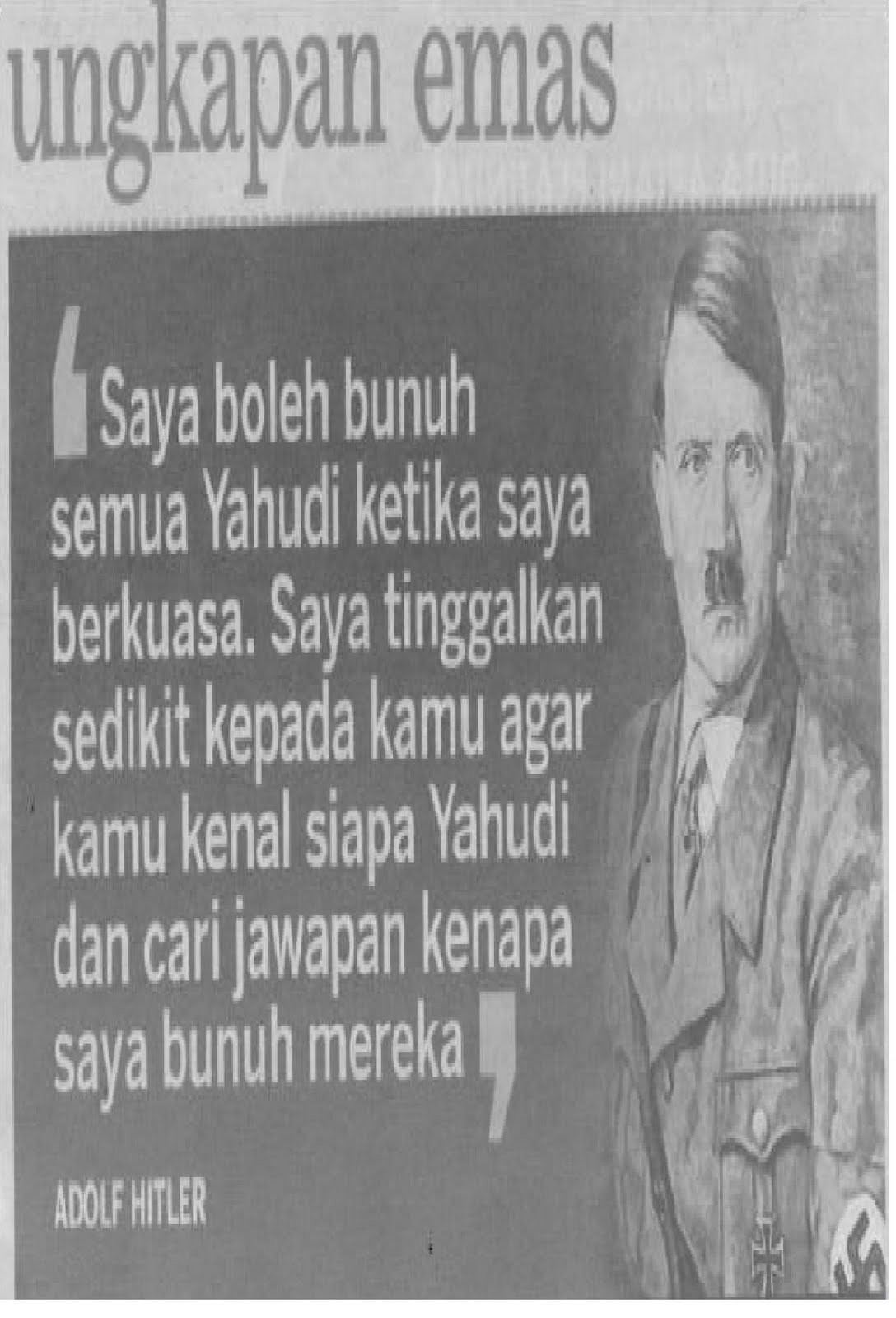 FAIRULLAH'S De GREATZ ..: SiApA aDoLpH HiTLeR?? yANg KitA tAk KenAL