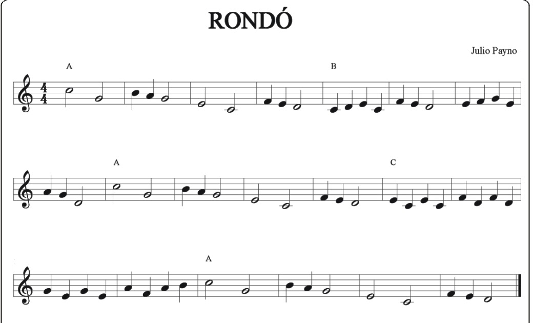 AULA DE MÚSICA CEIP GERARDO DIEGO: RONDÓ