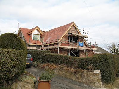 Delfryn - A Self Build Timber Frame House: Brickwork Completed! Vapour ...