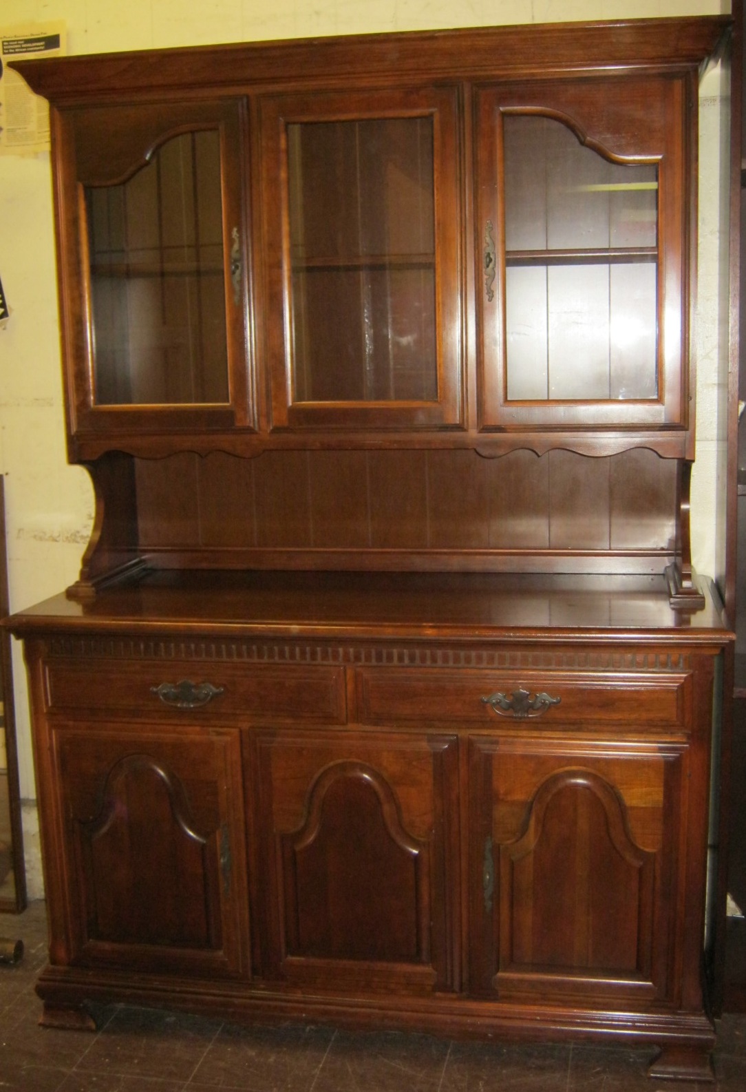 Uhuru Furniture & Collectibles: Solid Cherry Dining Set $375