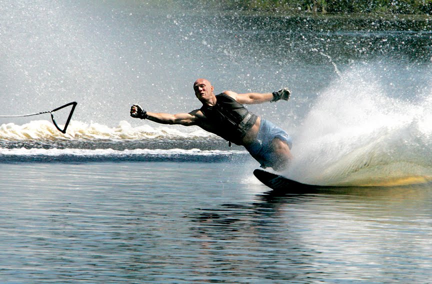 Smooth Water Shortline: Ski and Fin Set Up