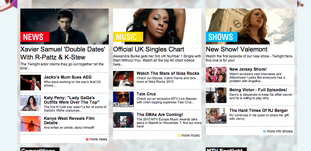 A2: Advanced Portfolio: MTV