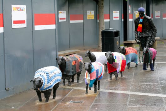 The Crafty Fox: Yarn Bombing.