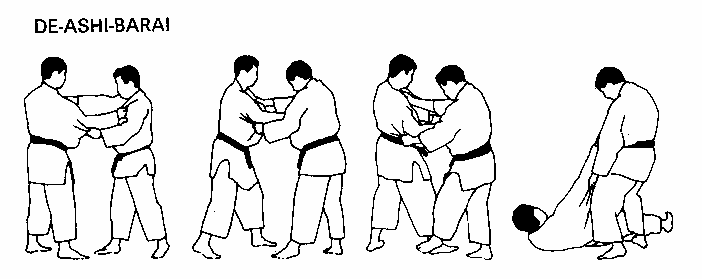 Waza-ari awasete-ippon: Recopilatorio de técnicas: de-ashi-barai
