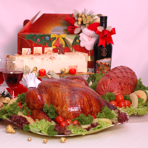 Dpetals: Christmas Hamper Turkey Wine