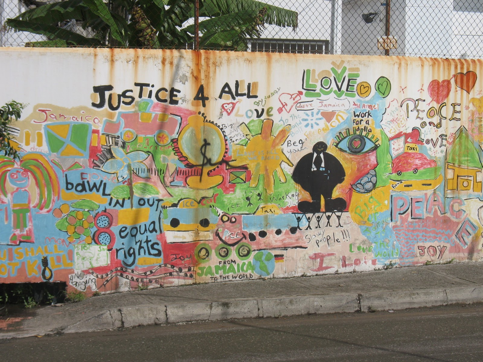National Identity and the Arts: Graffiti on the main street of St. Andrew
