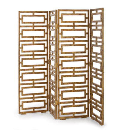 Biombos para crear un recibidor en el salón