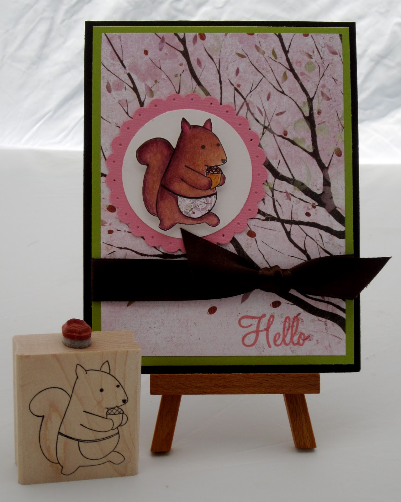 TeaDub Design: Memory Box Nutty Squirrel Card